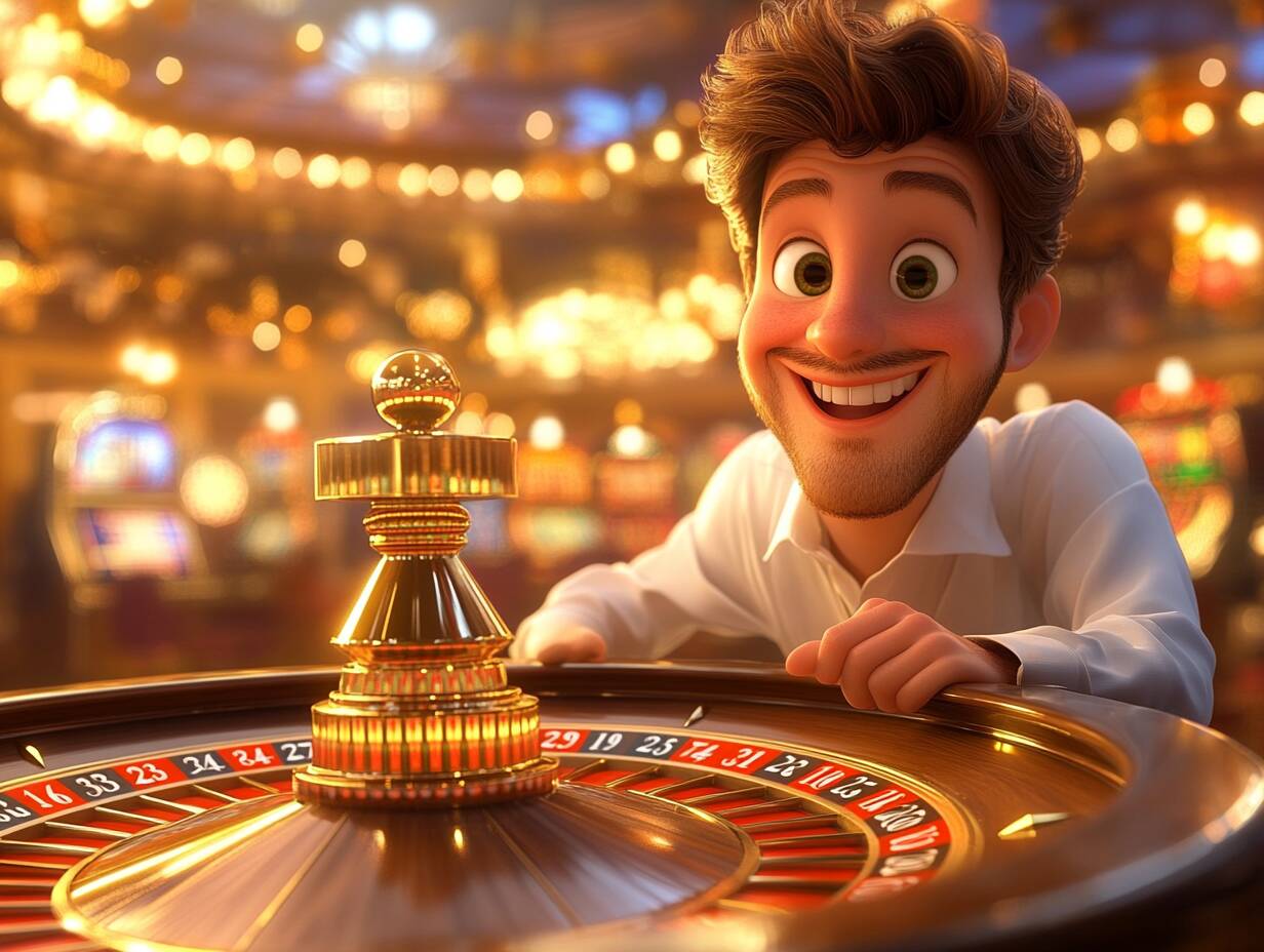 Hand holding phone with 999Yes slots spinning smoothly