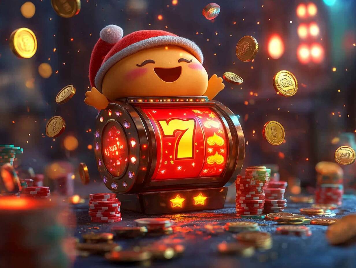 Massive jackpot meter flashing on slot cabinet